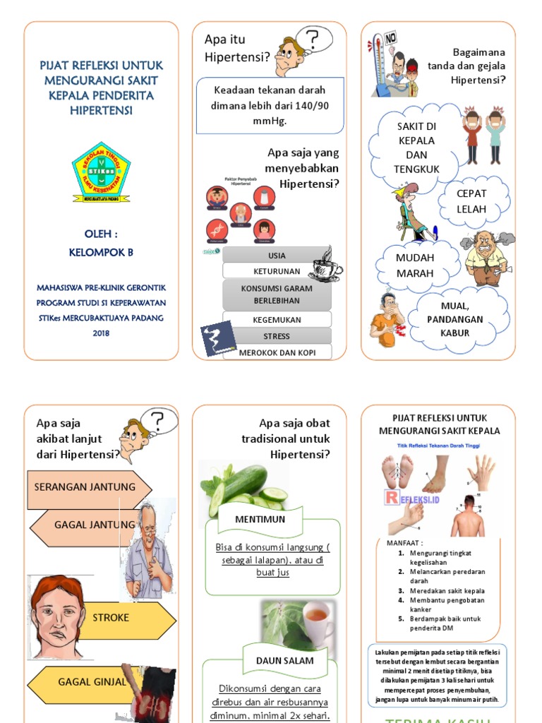Leaflet Penyuluhan Pijat Refleksi | PDF