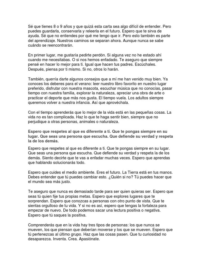 Palabras de Despedida | PDF | Vida | Ocio