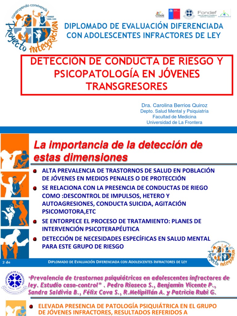 Berrios - Deteccion Conductas Riesgo y Psicopatologia Jovenes ...