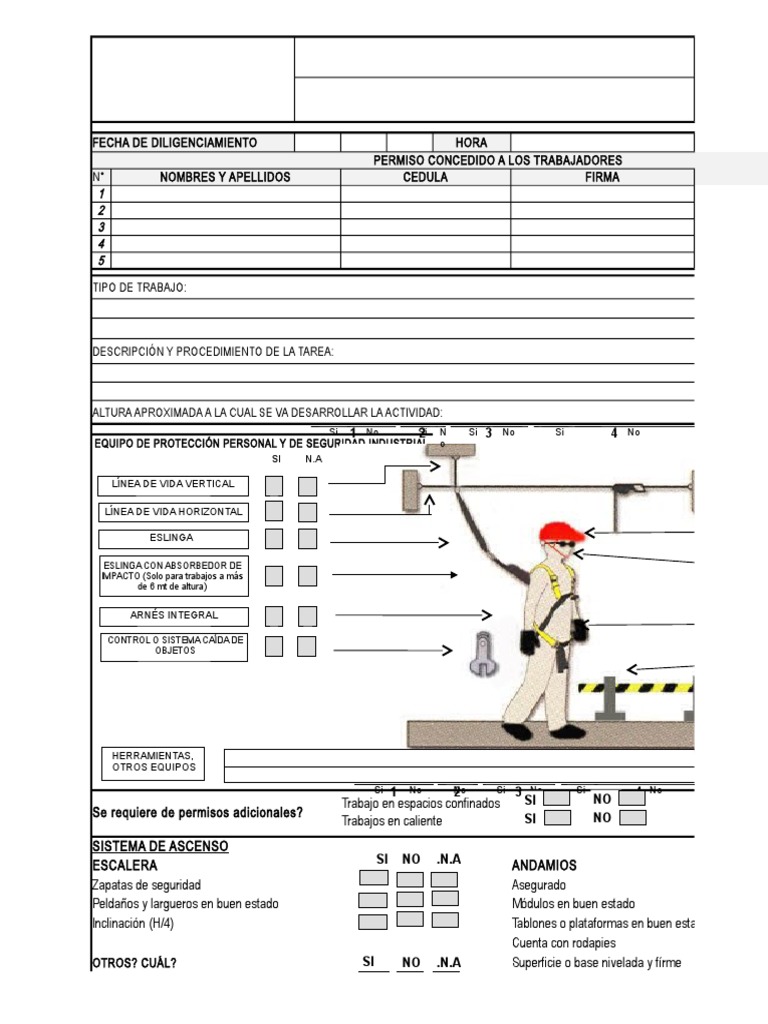 Permiso Trabajo en Alturas
