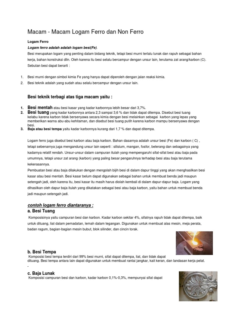 Macam Macam Ferro | PDF | Teknologi & Rekayasa