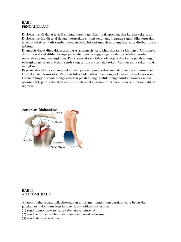 Dislokasi Sendi Bahu | PDF