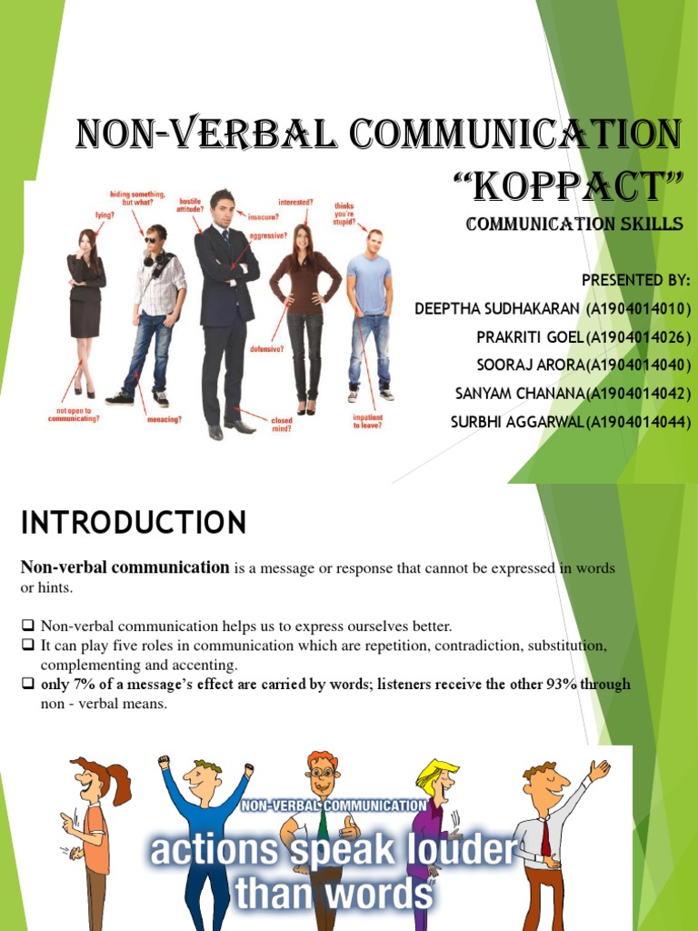 Non Verbal Communication | PDF | Nonverbal Communication | Cybernetics
