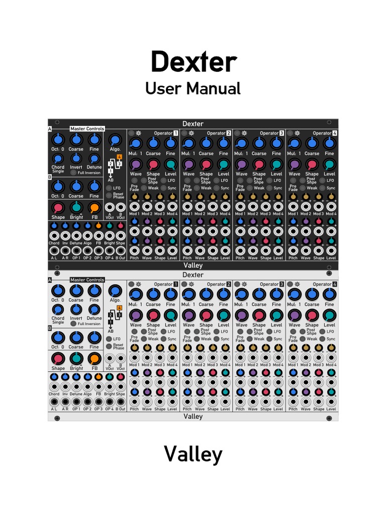Dexter Manual | PDF | Synthesizer | Interval (Music)