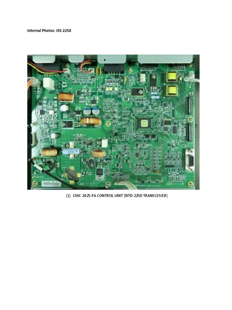 JRC JSS-2250 Internal Photos | PDF | Power Supply | Electronic Engineering
