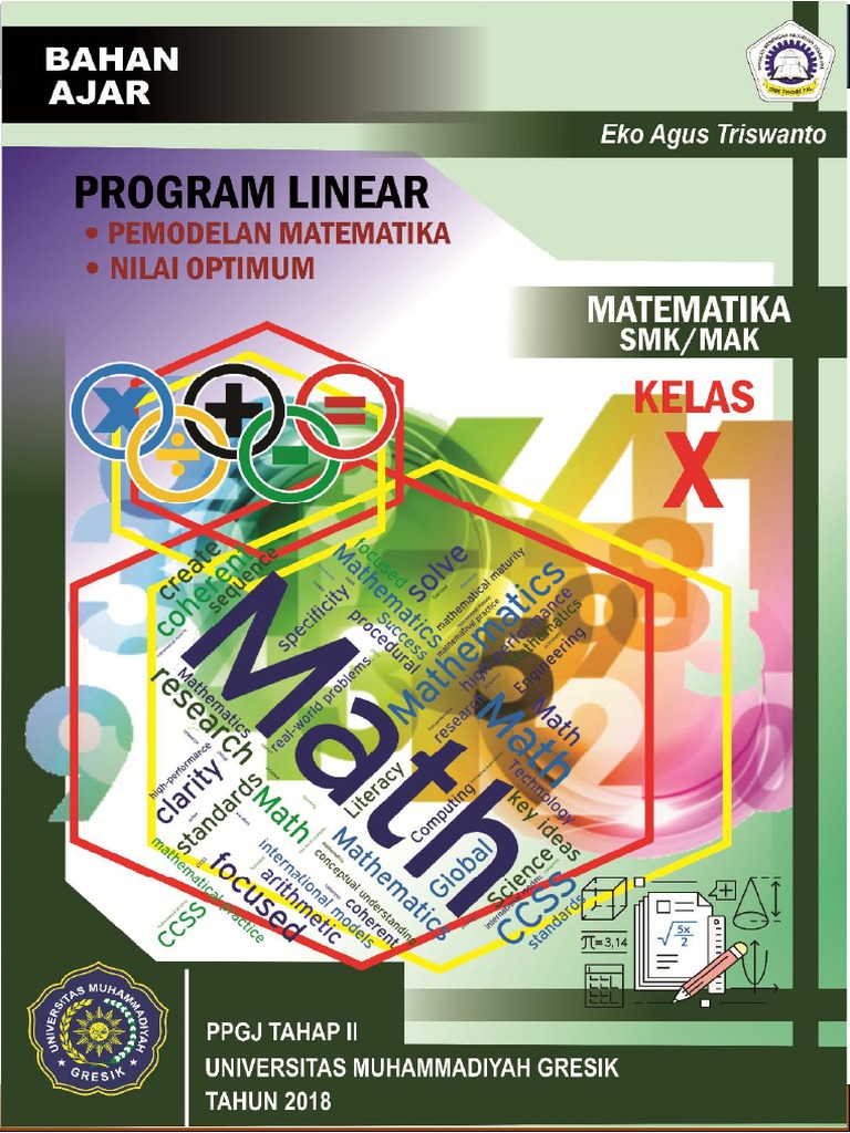 Bahan Ajar Model Matematika Dan Nilai Optimum Titik Pojok (Program ...