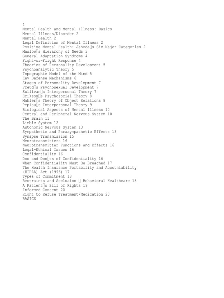 Psych Notes - Clinical Pocket Guide | PDF | Id | Neurotransmitter