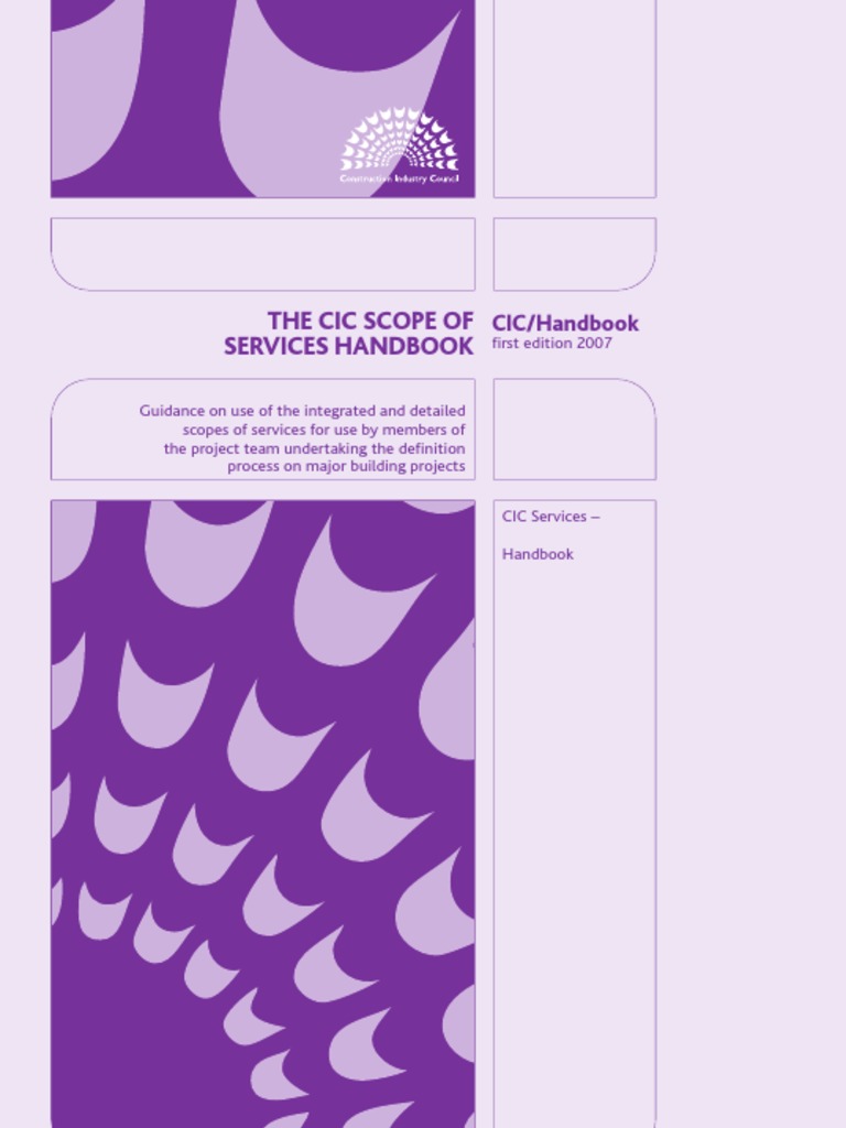 The Cic Scope of Services Handbook | PDF | Science And Technology ...
