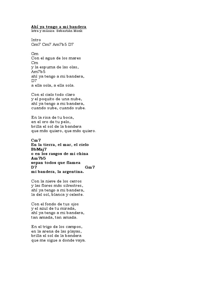 Ahí Ya Tengo A Mi Bandera | PDF