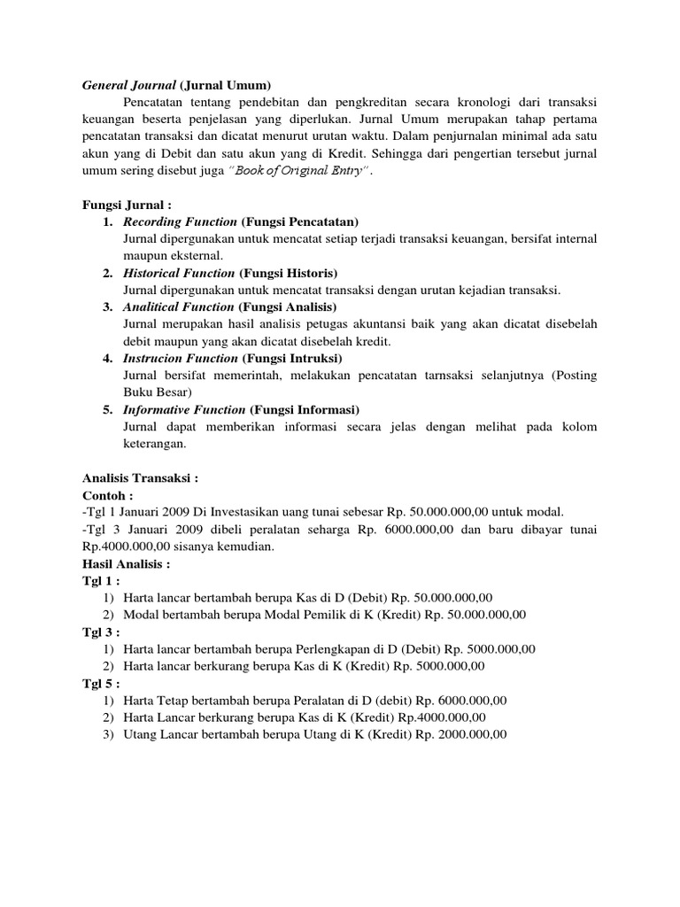 General Journal | PDF