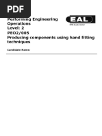 Hand Fitting Techniques in Engineering | PDF | Drill | Metalworking