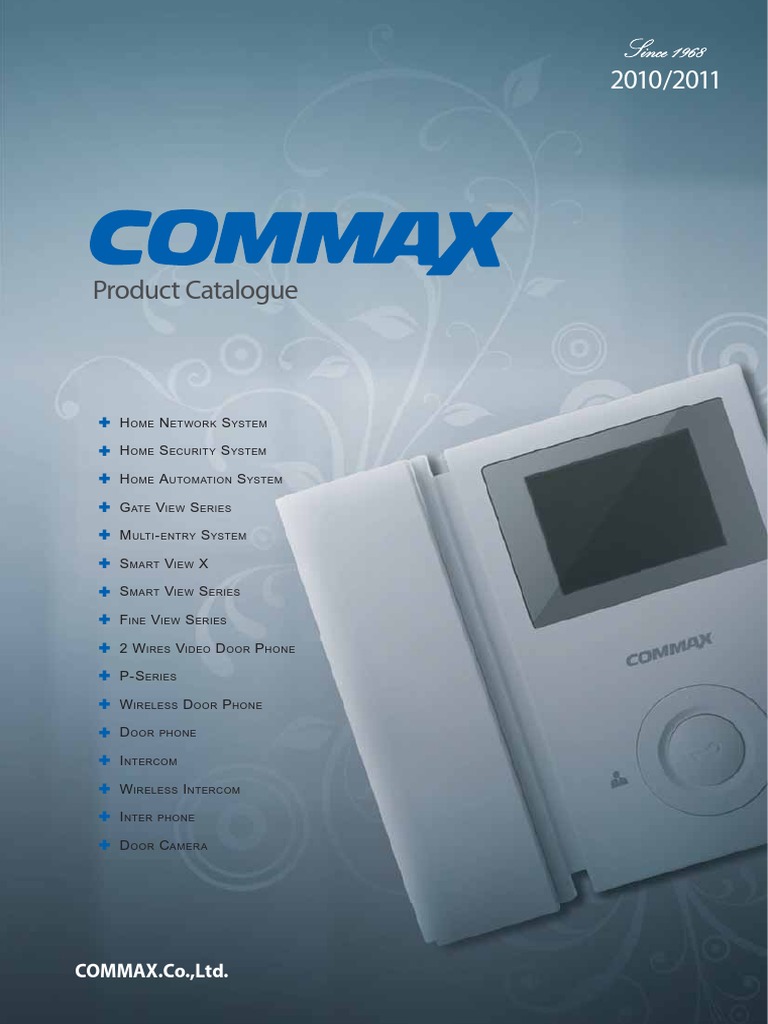 Commax | PDF | Computer Monitor | Closed Circuit Television