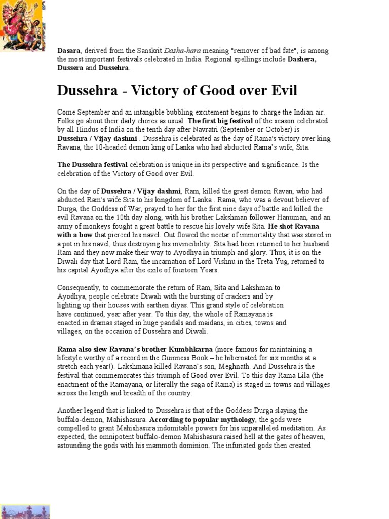Dasara | PDF | Rama | Sita