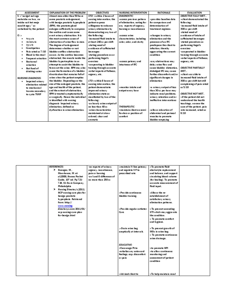 Case Pres NCP Proper | PDF | Urinary Incontinence | Urinary Bladder