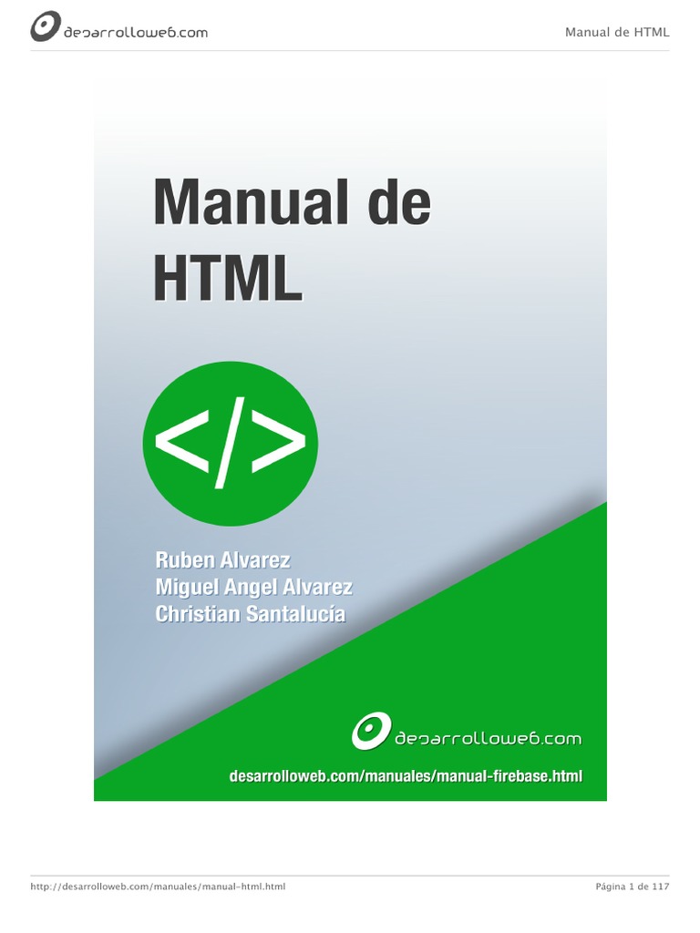 Manual HTML | PDF | HTML | Página web