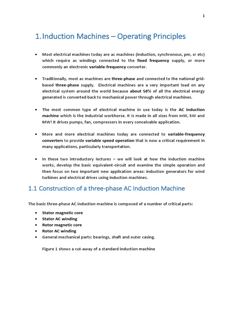 Induction Machines | PDF | Electromagnetic Induction | Transformer