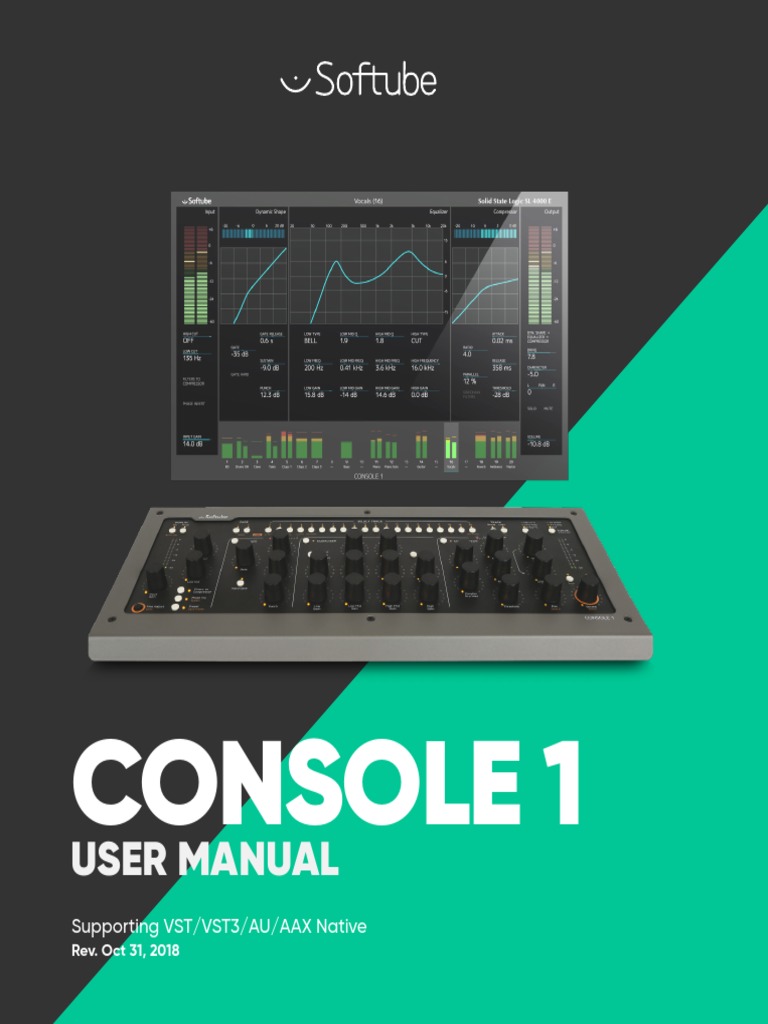 Softube Console 1 Manual | PDF | Equalization (Audio) | Signal Processing