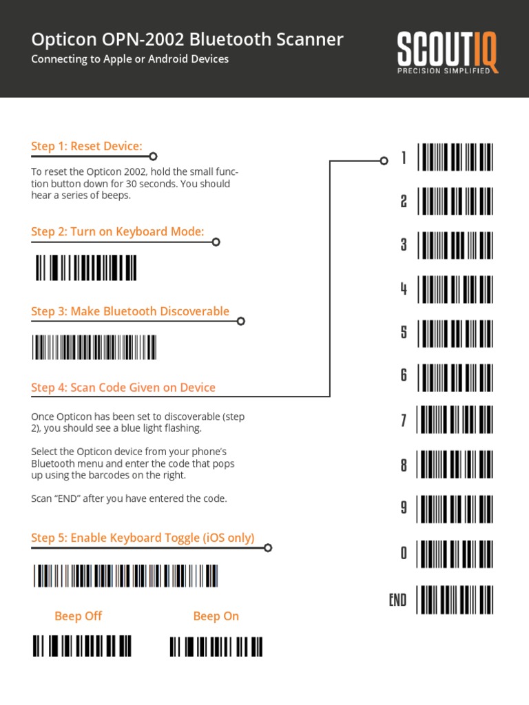 Opticon OPN-2002 Pairing Instructions | Download Free PDF | Bluetooth ...
