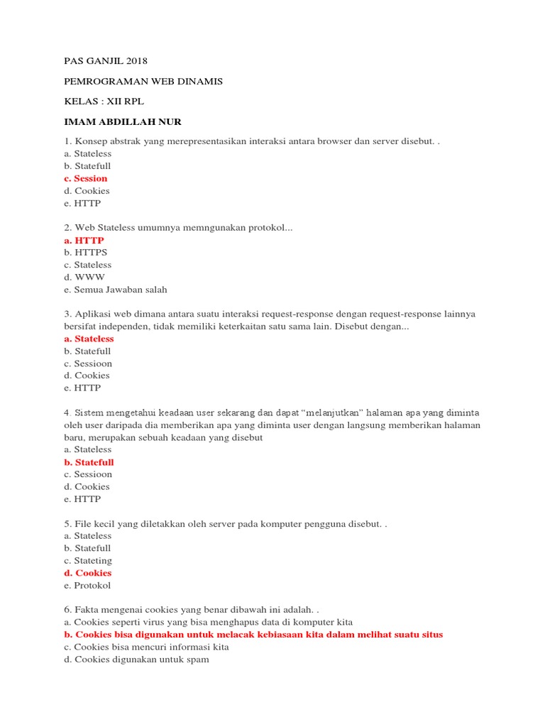 XII RPL Pemrograman Web Dinamis | PDF