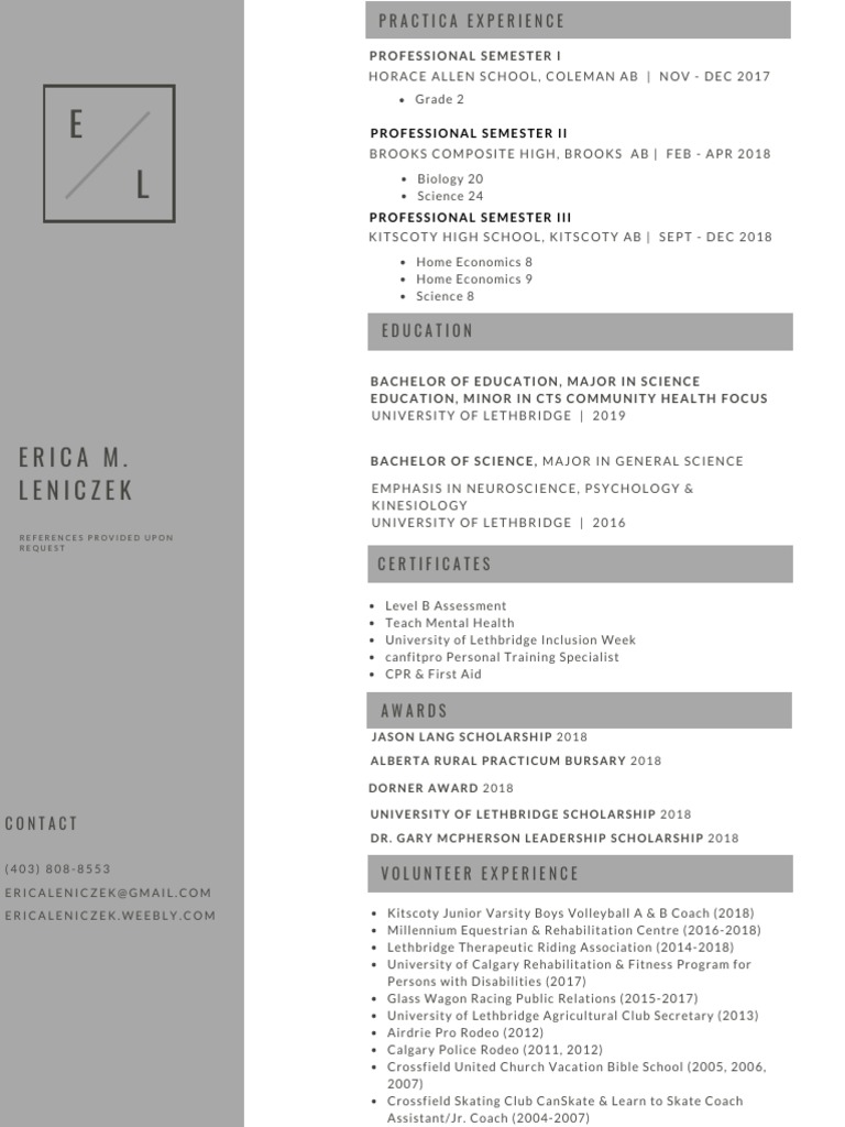 2018 Resume | PDF | Behavior Modification | Psychology