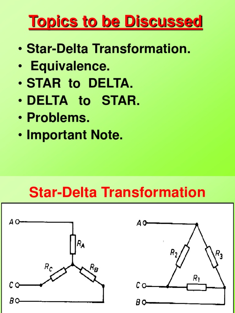 Delta to Star Conversion Explained | PDF | Electricity | Electromagnetism