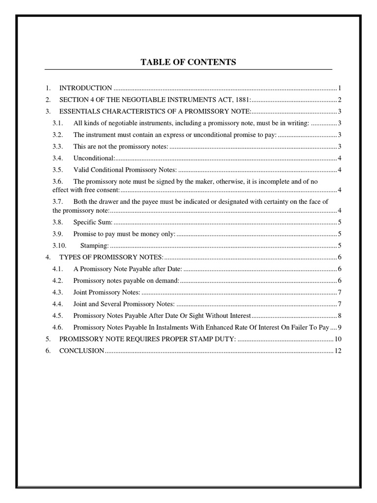 Drafting | PDF | Negotiable Instrument | Promissory Note