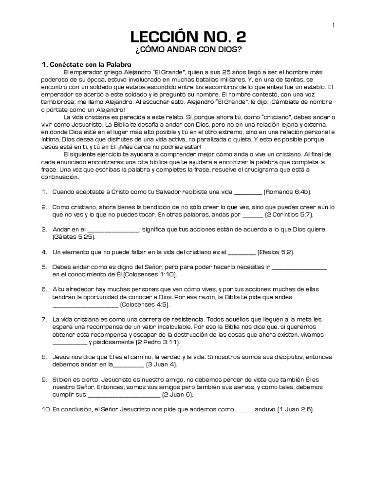 Leccion 2 | PDF | Cristo (título) | Evangelio de juan