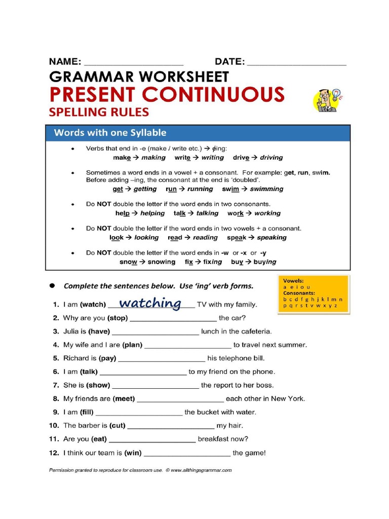 Present Simple and Present Continuous | PDF