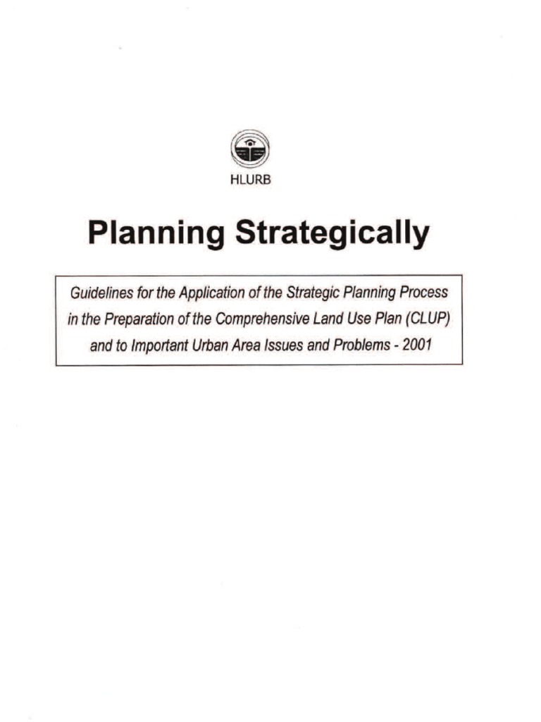 Strategic Planning for CLUP Preparation | PDF | Urban Planning ...