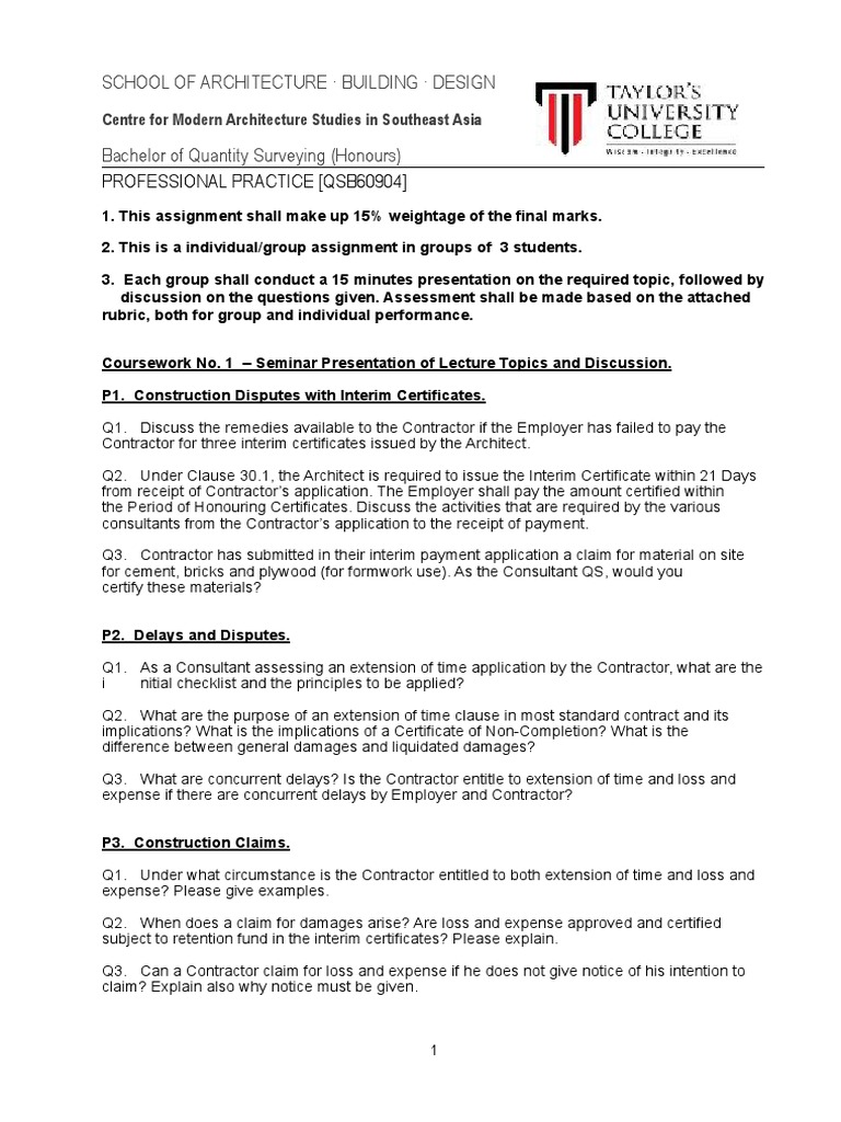 pp2 Coursework 1 - 201808 | PDF | Damages | Government