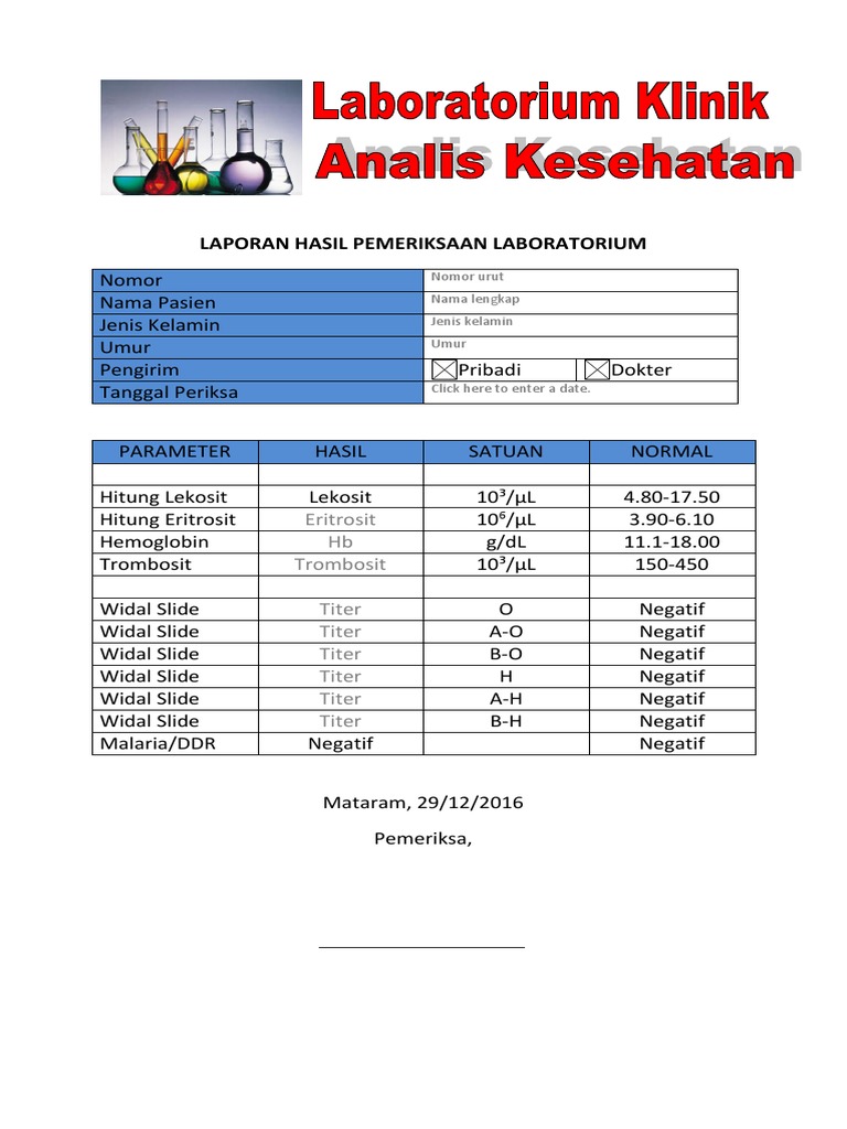 Laboratory Test Results for John Doe | PDF
