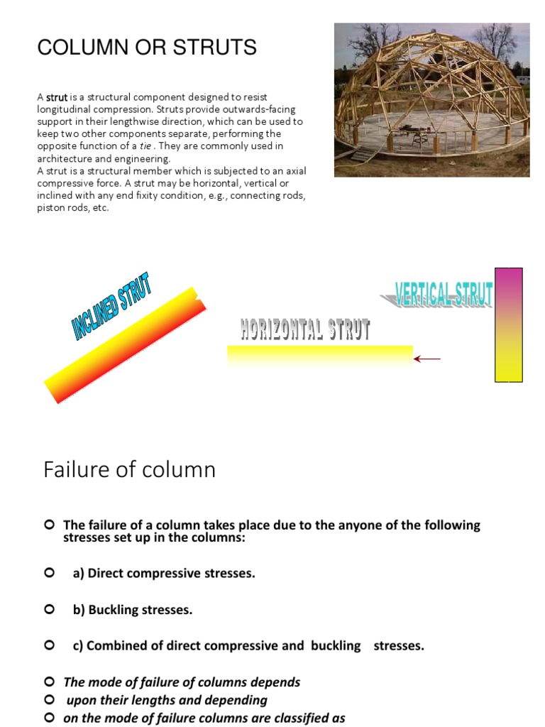 Columns and Struts | PDF | Buckling | Column