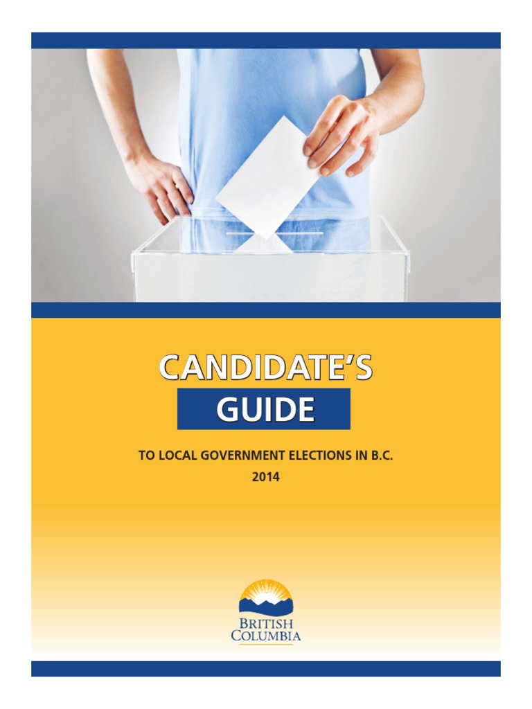 Candidate's Guide | PDF | Elections | Campaign Finance In The United States