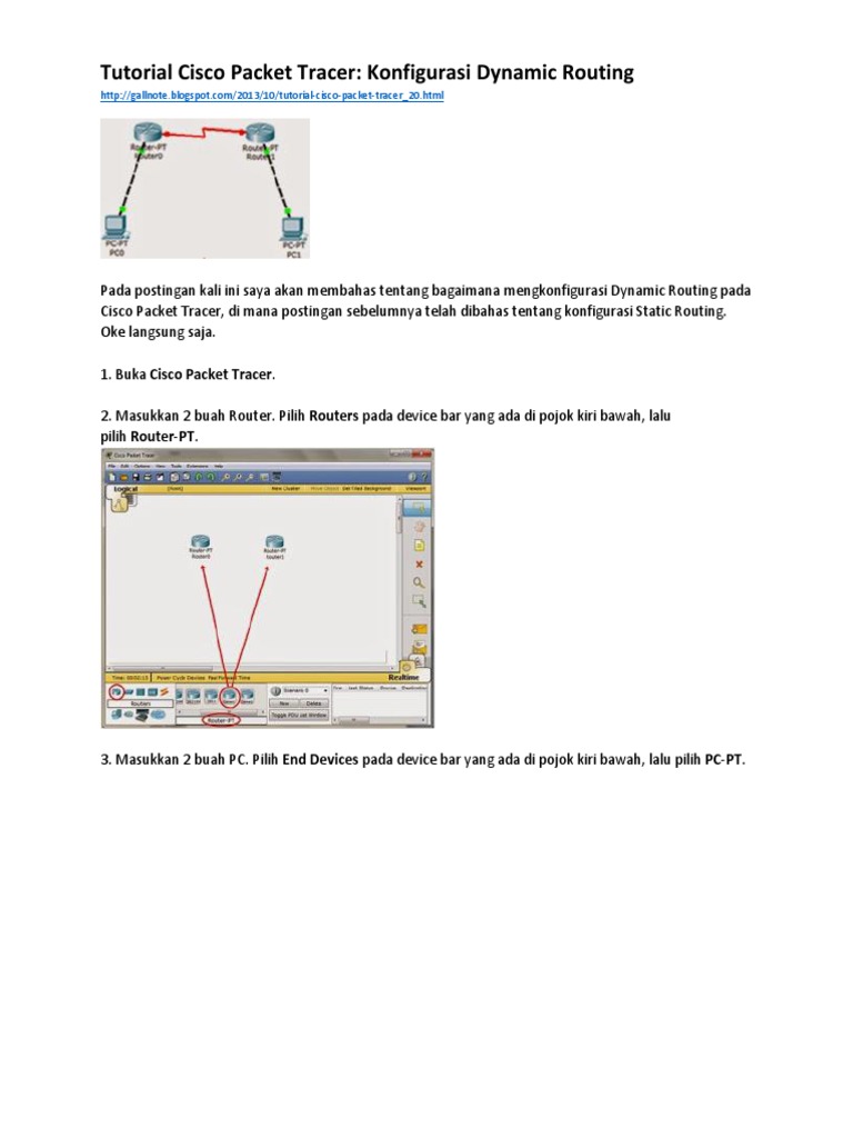 Tutorial Cisco Packet Tracer | PDF
