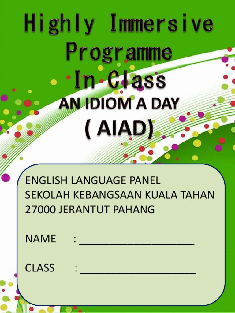 English Language Panel Sekolah Kebangsaan Kuala Tahan 27000 Jerantut ...