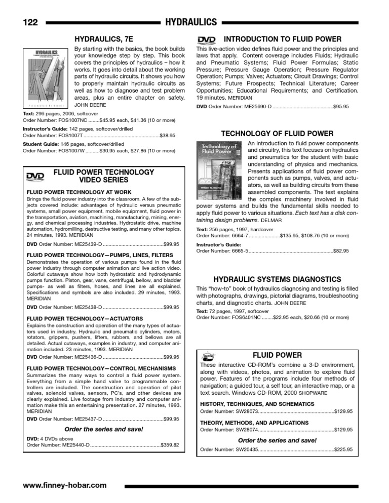 Hydraulics: Hydraulics, 7E Introduction To Fluid Power | PDF ...