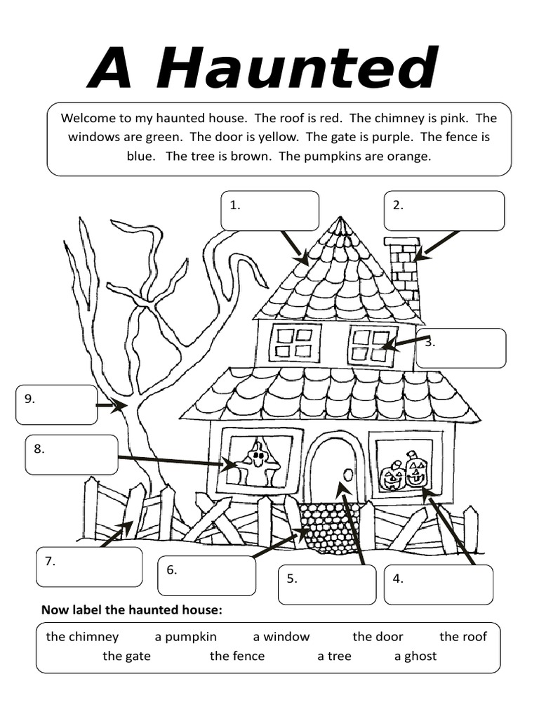 A Haunted House Description Exercises | PDF