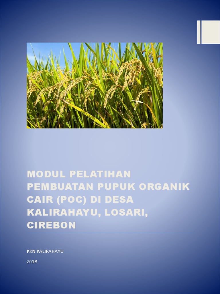 Modul Pelatihan Pembuatan Poc | PDF