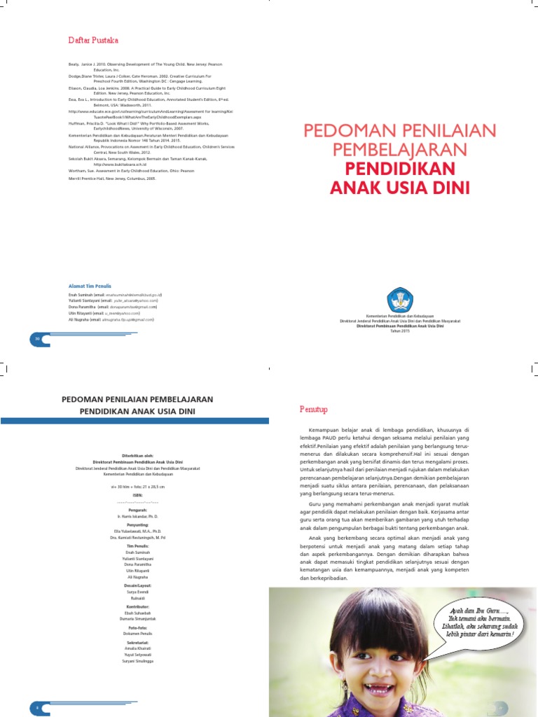Pedoman Penilaian Pembelajaran: Pendidikan Anak Usia Dini | PDF | Human ... Pedoman Penilaian Pembelajaran: Pendidikan Anak Usia Dini | PDF | Human ...