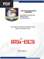 Sample Format of Security Survey and Inspection Report | PDF ...