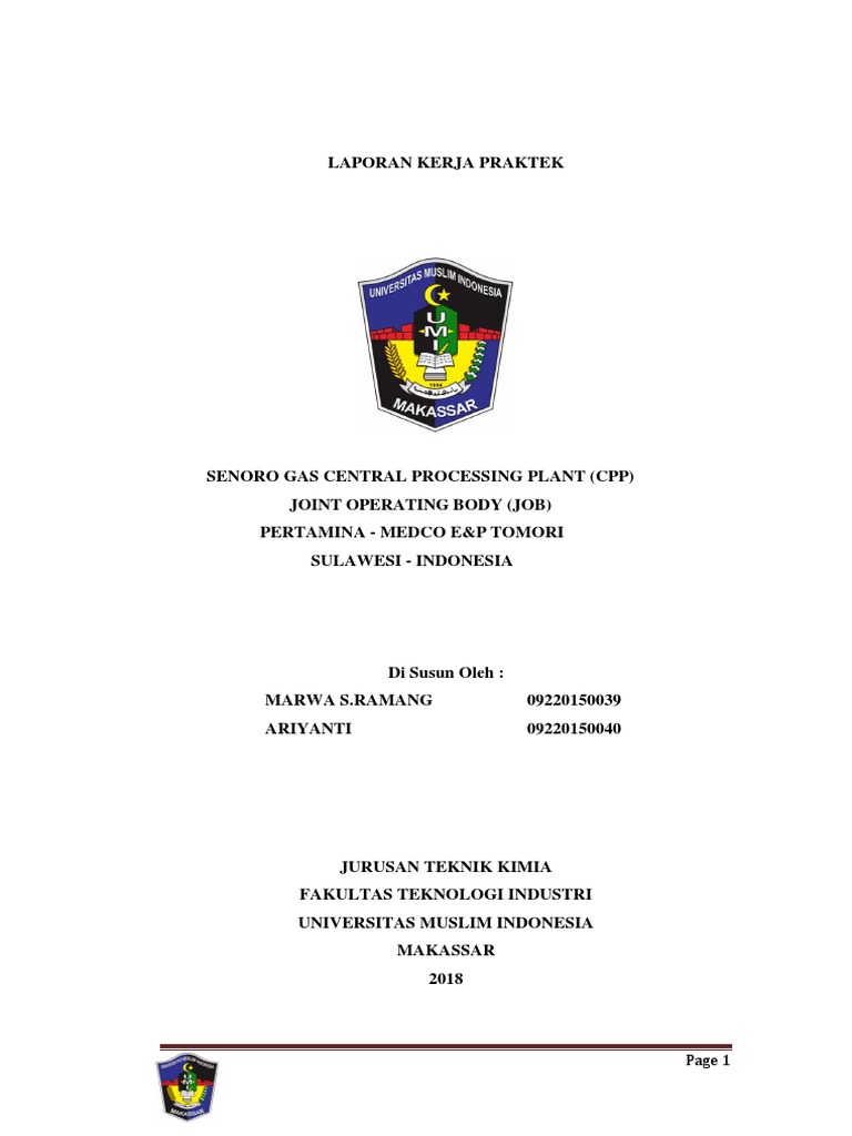 Laporan Kerja Praktek | PDF