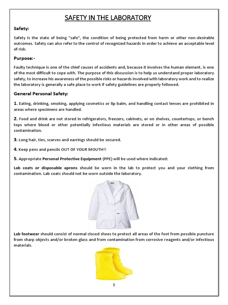 Lab Safety | Laboratories | First Aid