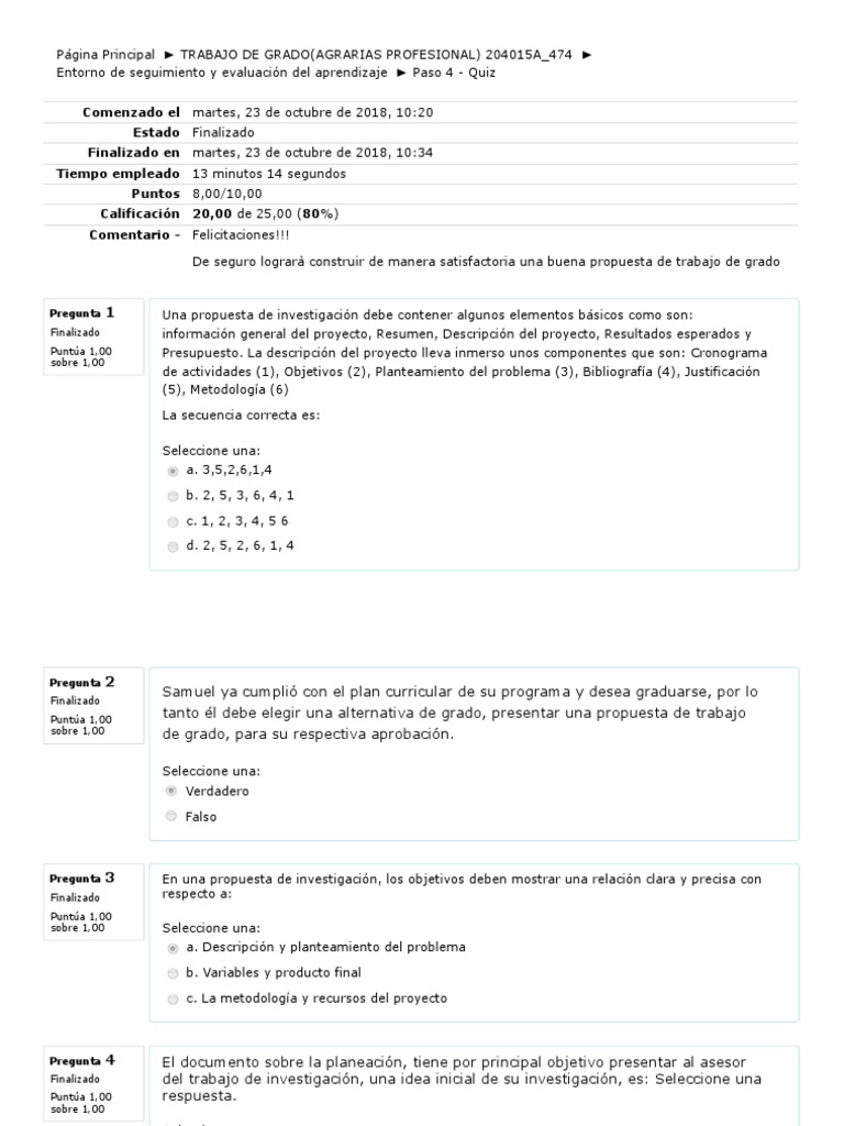 Paso 4 - Quiz | PDF | Teoría | Razón