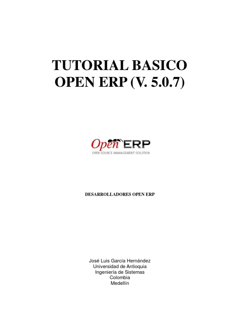 Open Erp Tutorial Basico | PDF | Tecnología