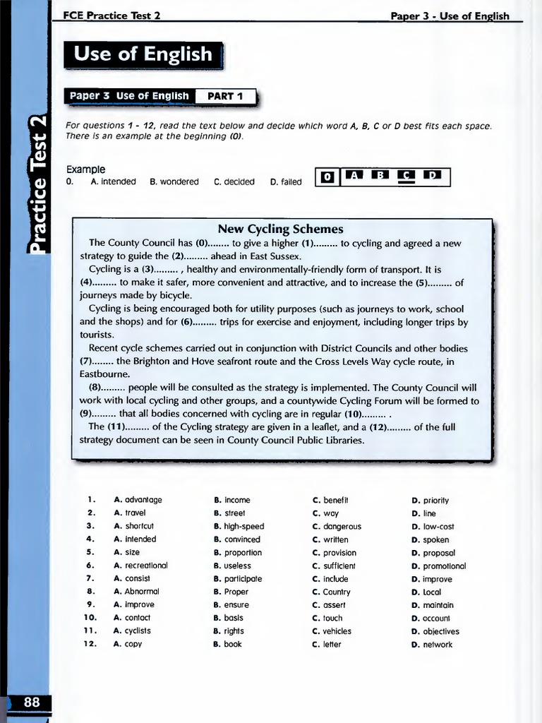 Test 2, Use of English | PDF
