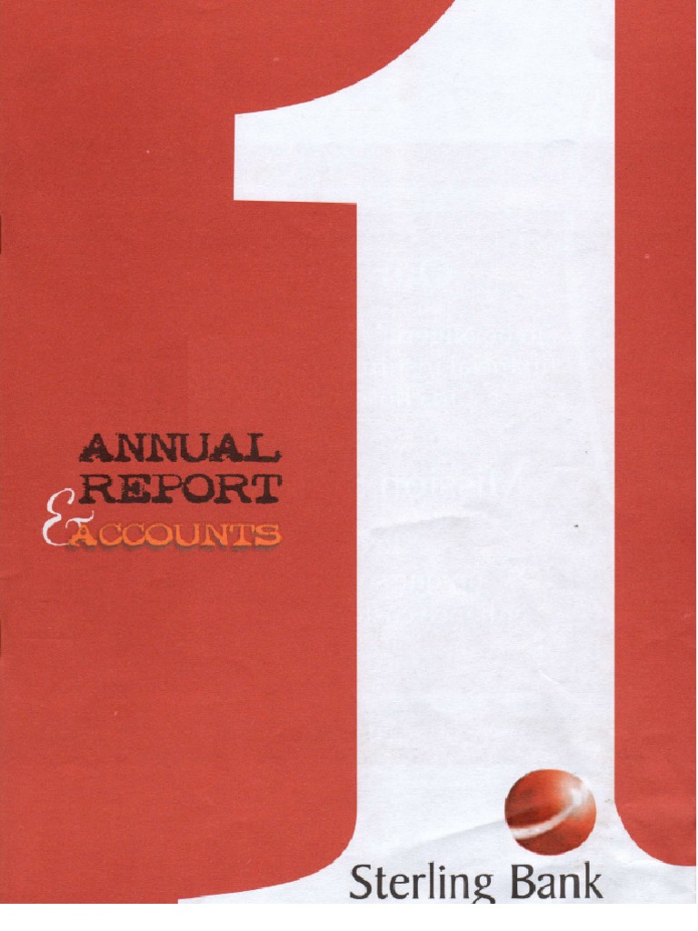Sterling Bank 2009 Annual Report | PDF | Financial Audit | Audit