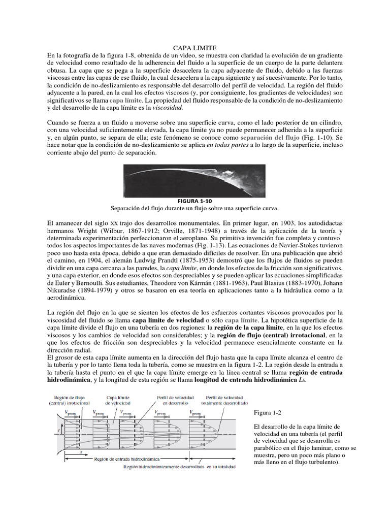 Capa Limite | PDF | Capa límite | Movimiento (física)