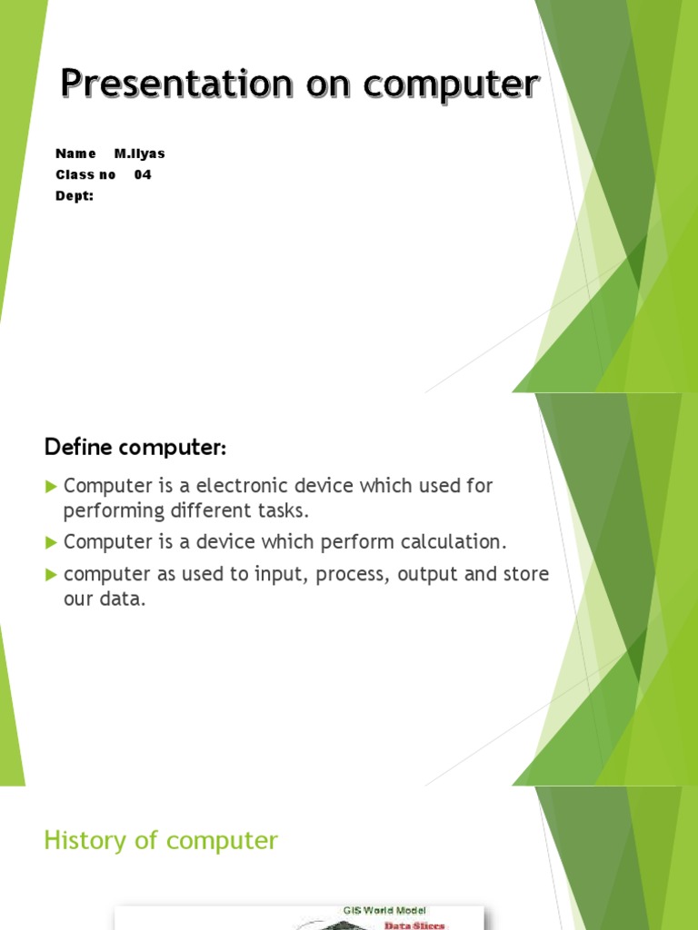 Presentation On Computer | PDF