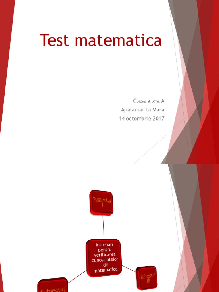 Test Matematica | PDF