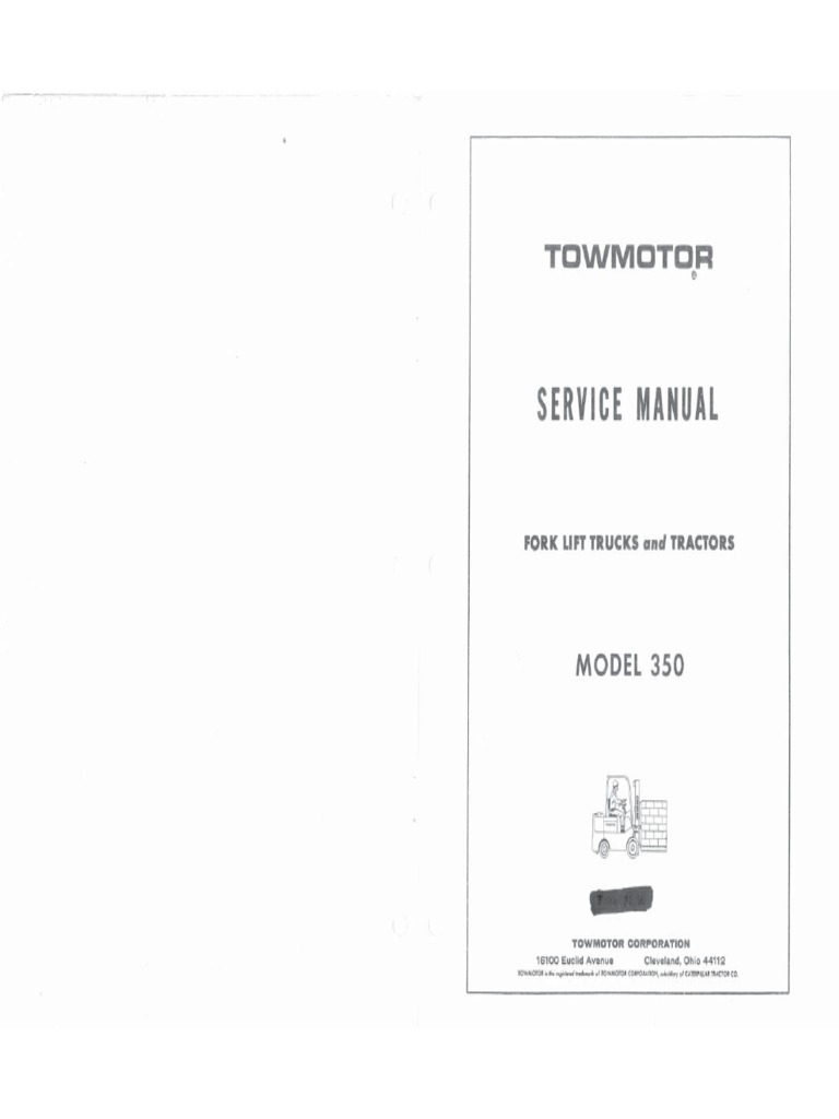 Towmotor 350 Manual PDF | PDF